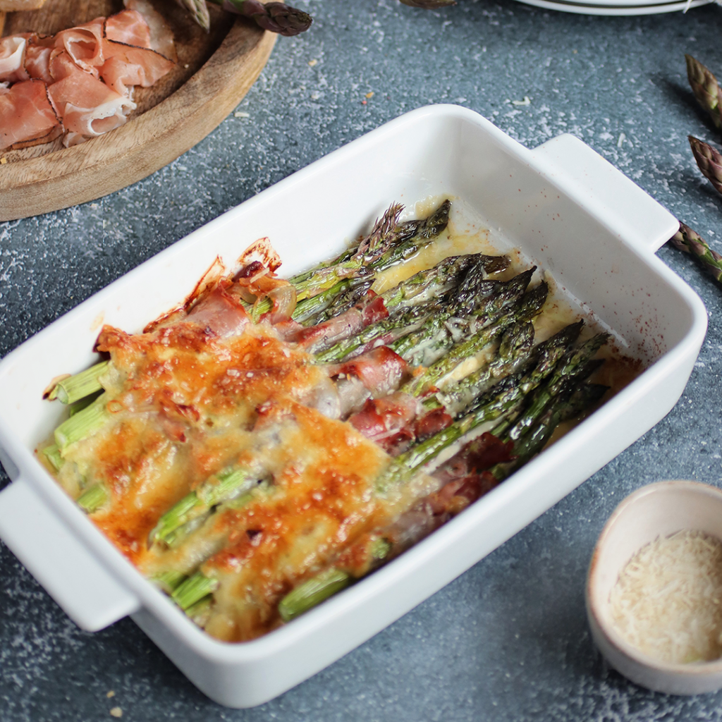 Zapečený chřest se šunkou a sýrem - Jak v kuchyni