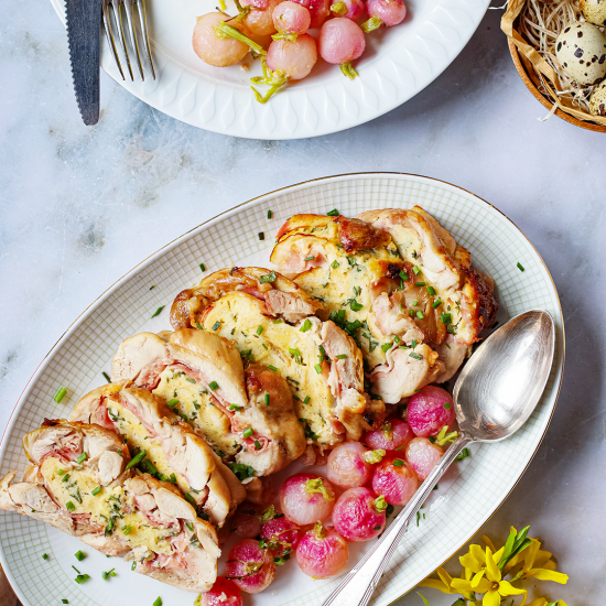 Kuřecí roláda s bylinkovou nádivkou - Jak v kuchyni